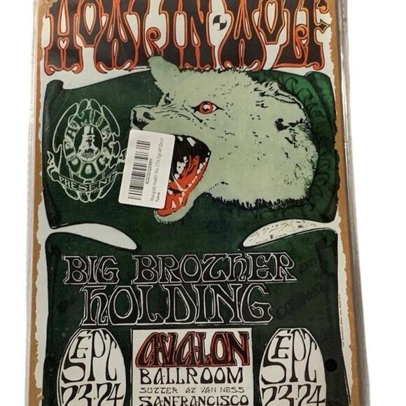 WOLF | Accents | Vintage Howling Wolf Concert Poster Original Rock Pop ...